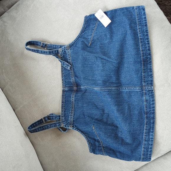 GAP | Tops | Nwt Gap Denim Tank Adjustable Straps L | Poshmark